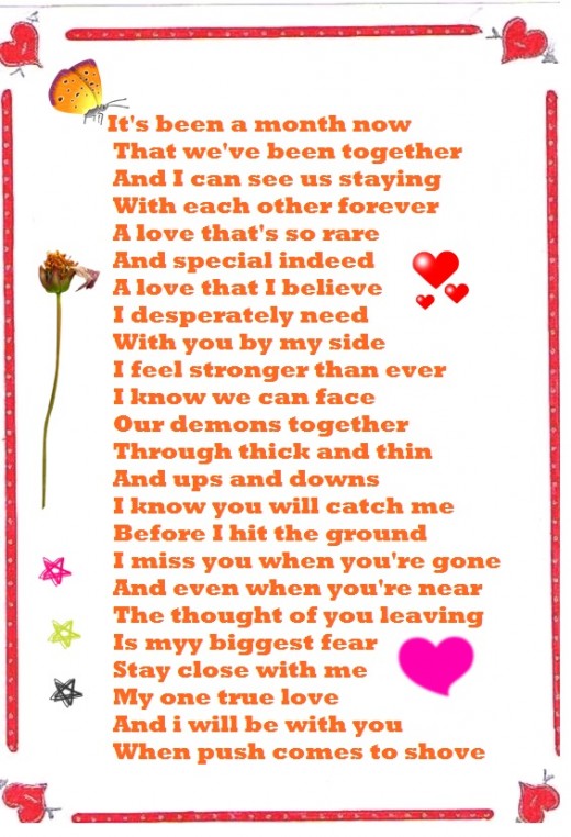 Happy One Month Anniversary Poems And Quotes Holidappy Happy One Month Anniversary Poems And Quotes Holidappy