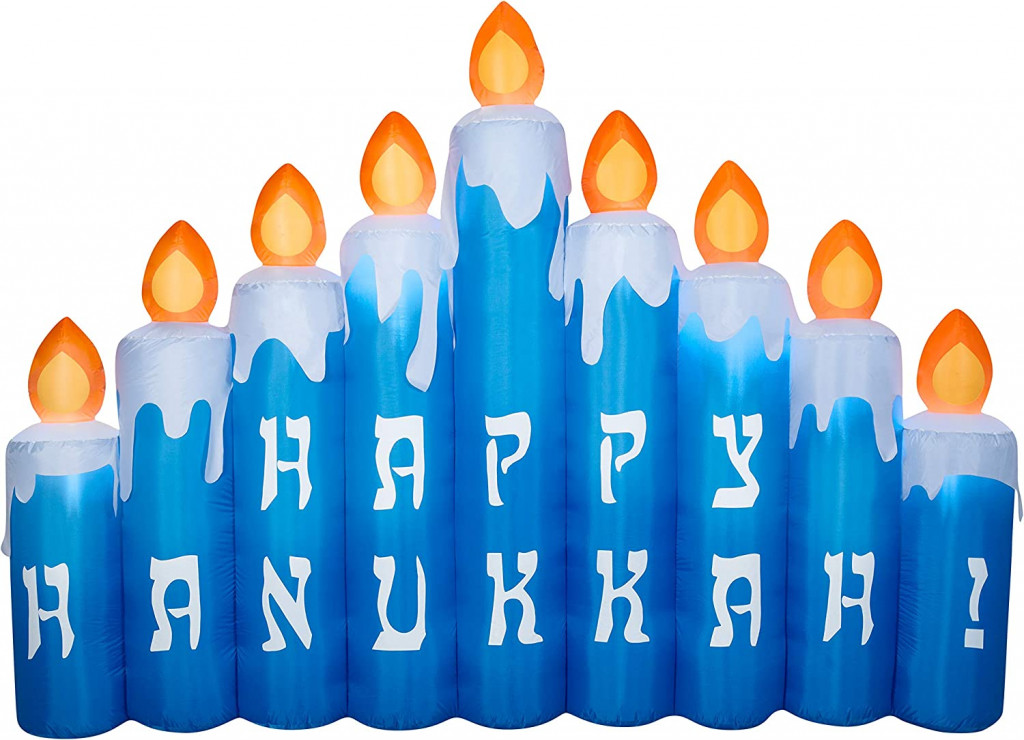 36" Lighted Blue Sparkling Menorah Hanukkah Yard Art Decoration | HubPages