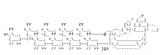 Santa and Sleigh for Christmas in ASCII Text Art | hubpages