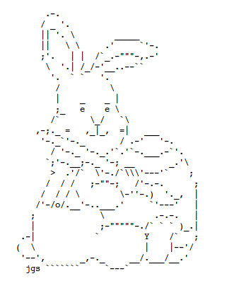 Easter Bunnies and Chocolate Rabbits in ASCII Text Art | Holidappy