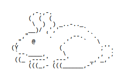 Easter Bunnies and Chocolate Rabbits in ASCII Text Art | Holidappy