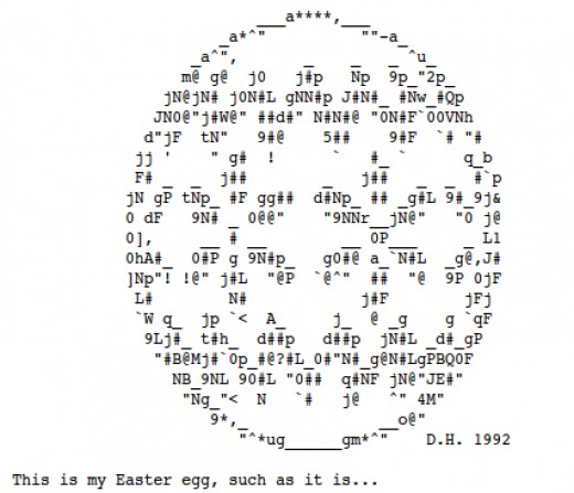Easter Baskets, Easter Eggs and Easter Chicks in ASCII Text Art | HubPages