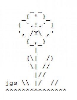 Romance in Email: ASCII Text Art Flowers
