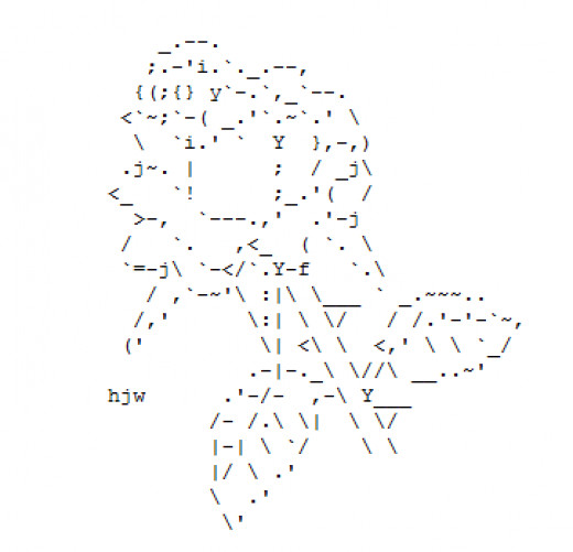 Romance in Email: ASCII Text Art Flowers | hubpages