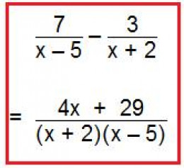 Subtracting Algebraic Fractions. A simple guide on how to take away ...
