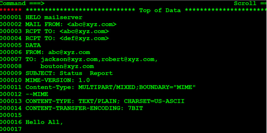 Send Email Through Jcl Mainframe With An Attachment 9536